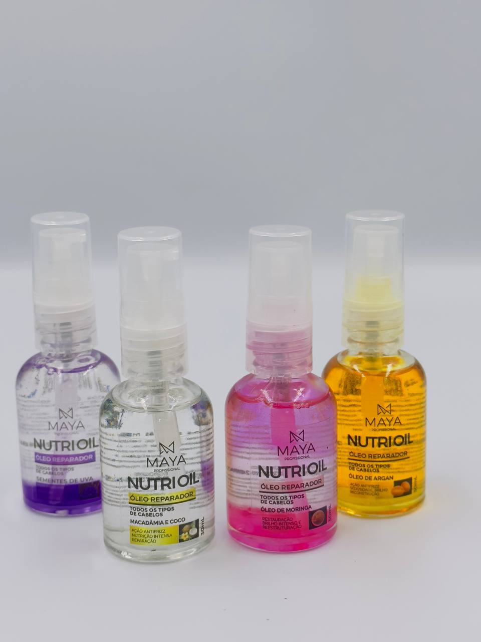 Kit Óleos Reparador Nutri Oil – 30ml - Maya Profissional